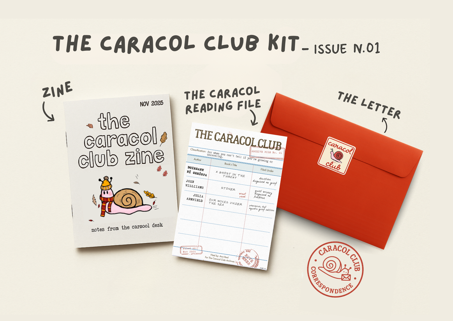 the caracol club - monthly snail mail club